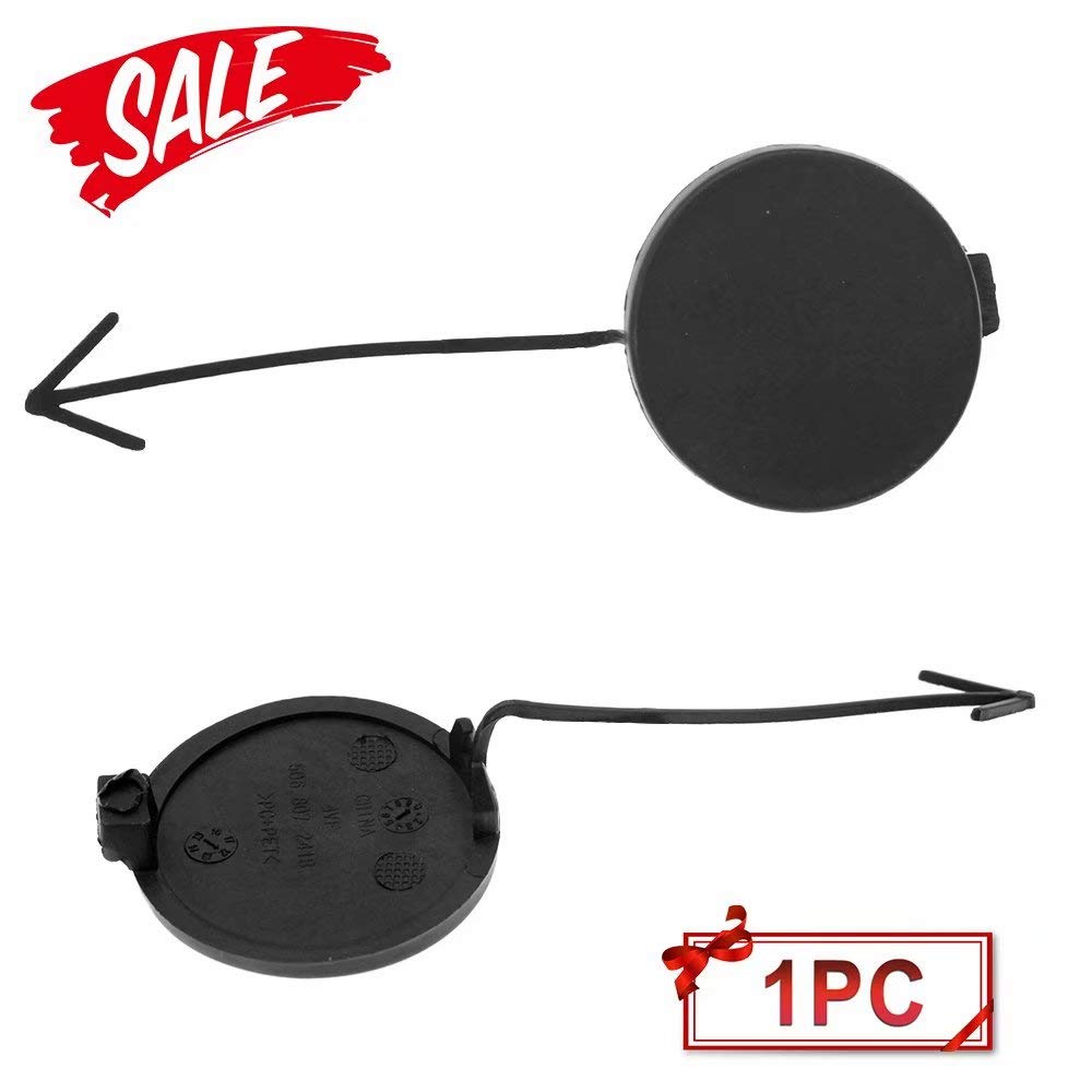 Paddsun Front Plastic Tow Hook Cover for 2011-2014 Jetta 5C6807241 Black