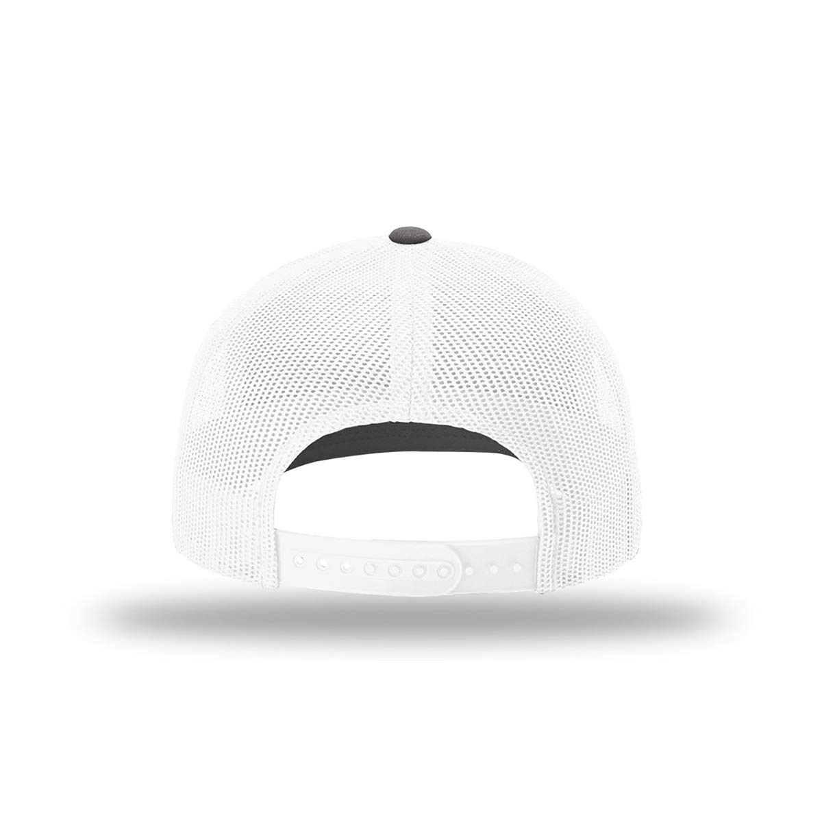 Printed Kicks Don’t Tread On Me White USA Flag Back Mesh Hat DTOM Gadsden Flag Cap Snake (Charcoal Front/White Mesh)