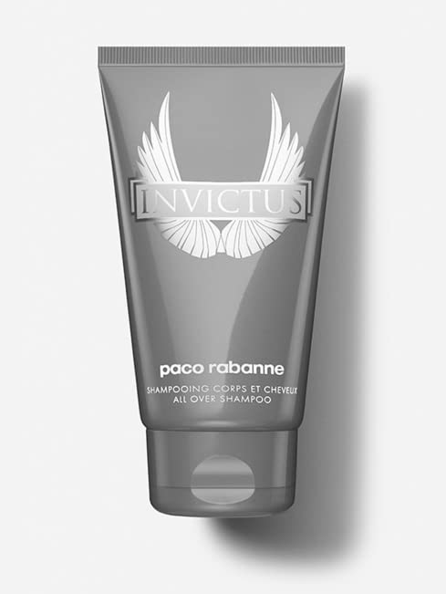 Paco Rabanne INVICTUS 3-Piece Tin Box Set for Men, (3.4 Oz Eau De Toilette Spray + 3.4 Oz All Over Shampoo + 0.33 Oz Eau De Toilette Miniature Spray)