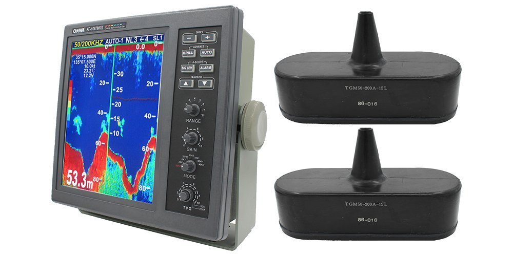 ONWA KF-1067MK2/DF: 10.4" Dual Frequency Fish Finder 2 KW Version