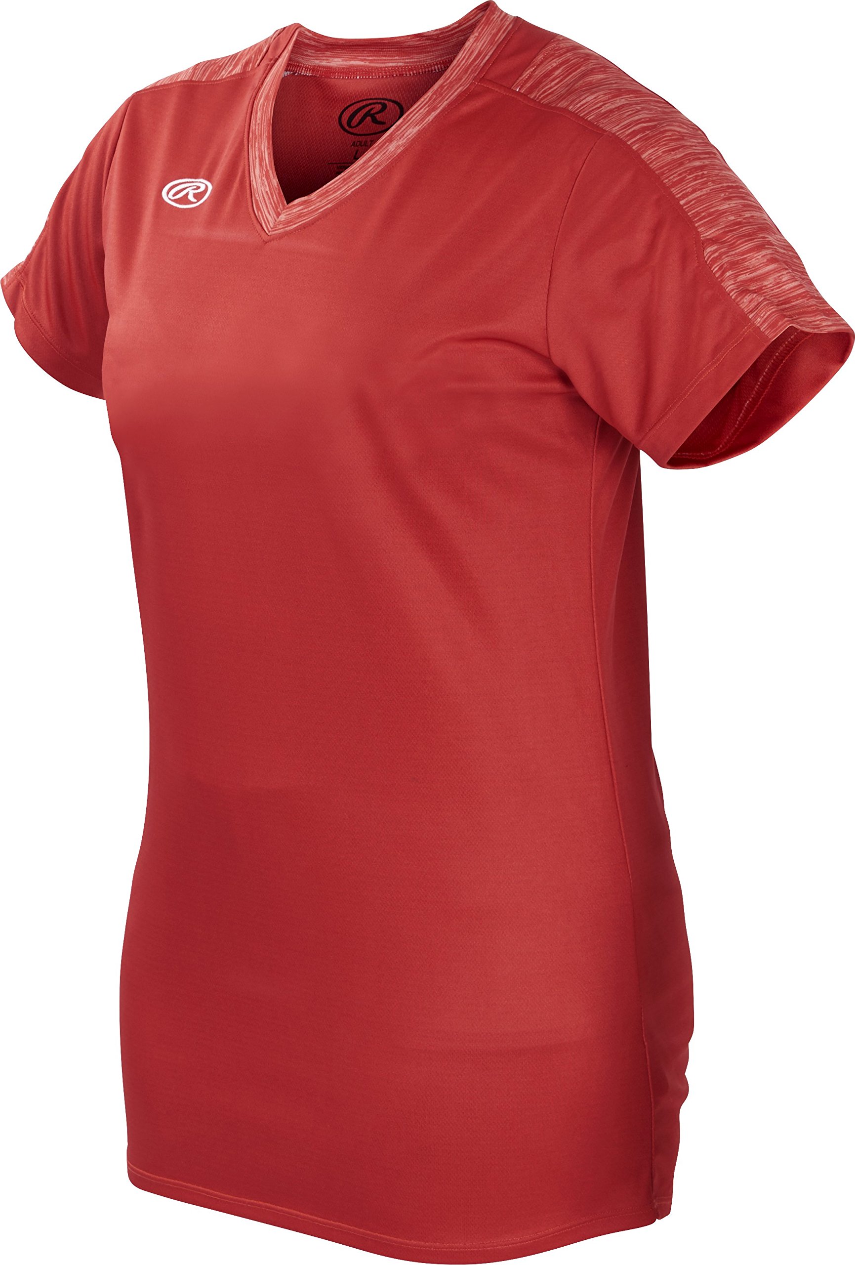 Rawlings Girl's Launch Series Girl's Short Sleeve Softball Jersey, Scarlet, Medium