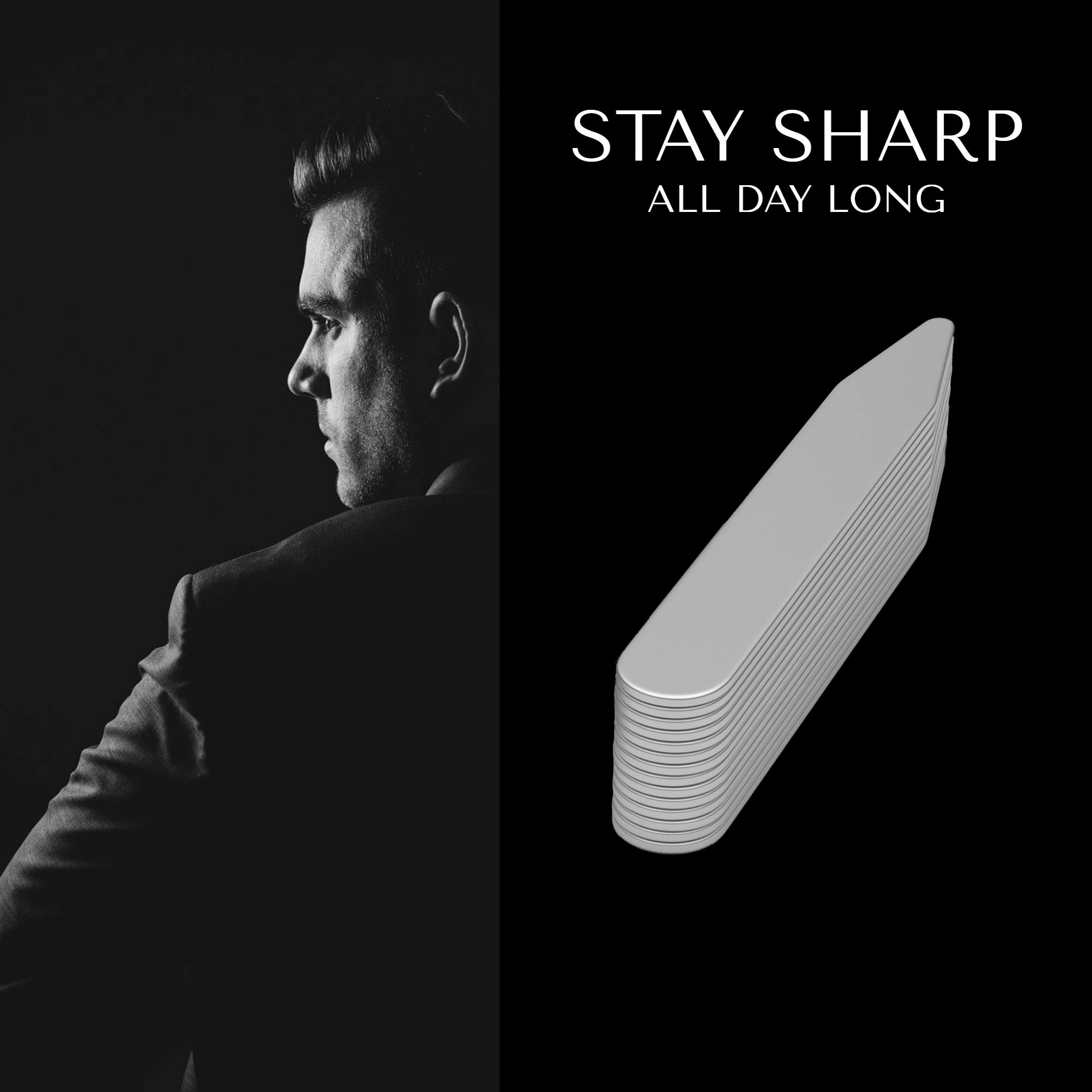 Quality Stays Metal Collar Stays for Men β Set of 40 Dress Shirt Collar Stays for Men, 3 Sizes in a Divided Box