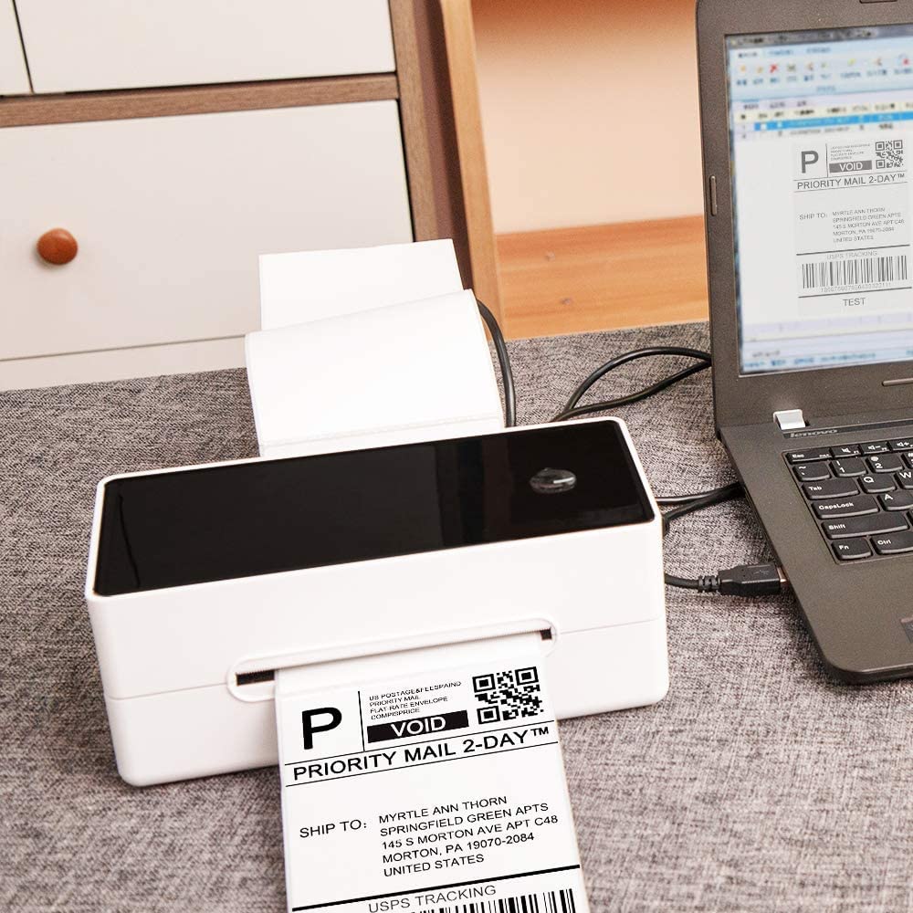 Phomemo Thermal Labels, 4x6 Shipping Labels for Small Business (Pack of 100 Labels) - Commercial Grade - Compatible with Rollo, Zebra, Phomemo and Other Direct Thermal Printers