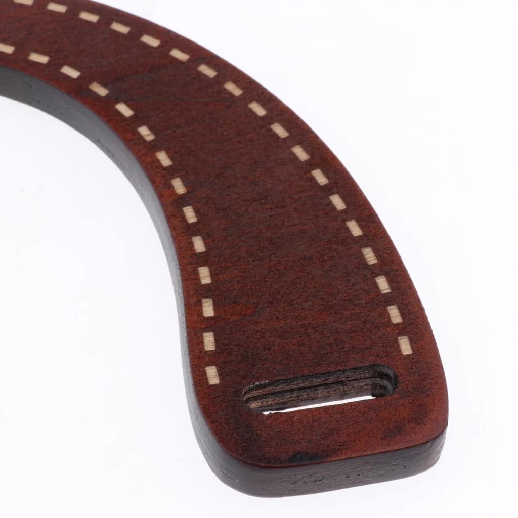 ZLXDP Wooden Bag Handle Purse Frame Strap Handbag Craft Repair Accessories