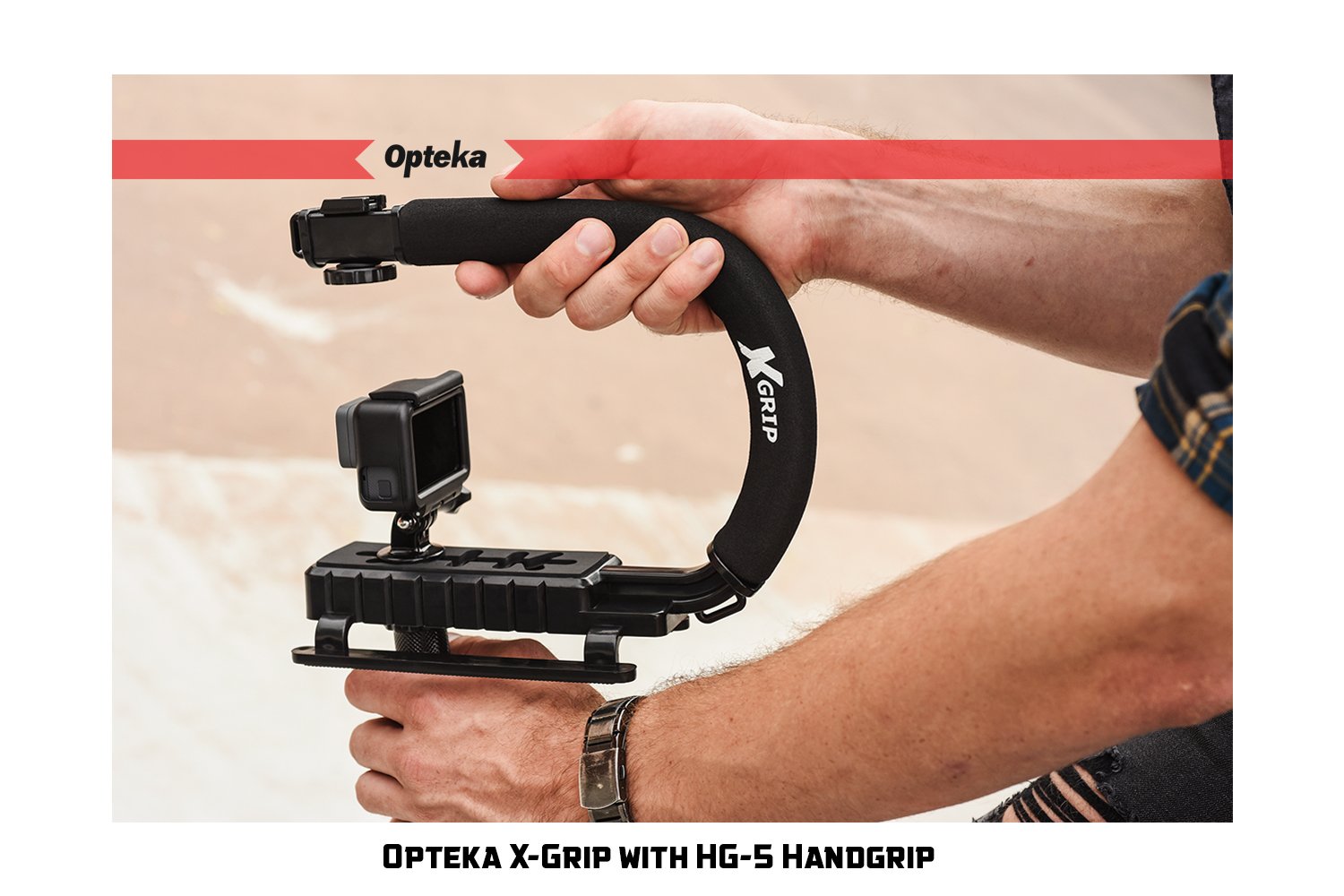 Opteka X-Grip H-MOD Professional Stabilizing Handle for GoPro Action Cameras (Black)
