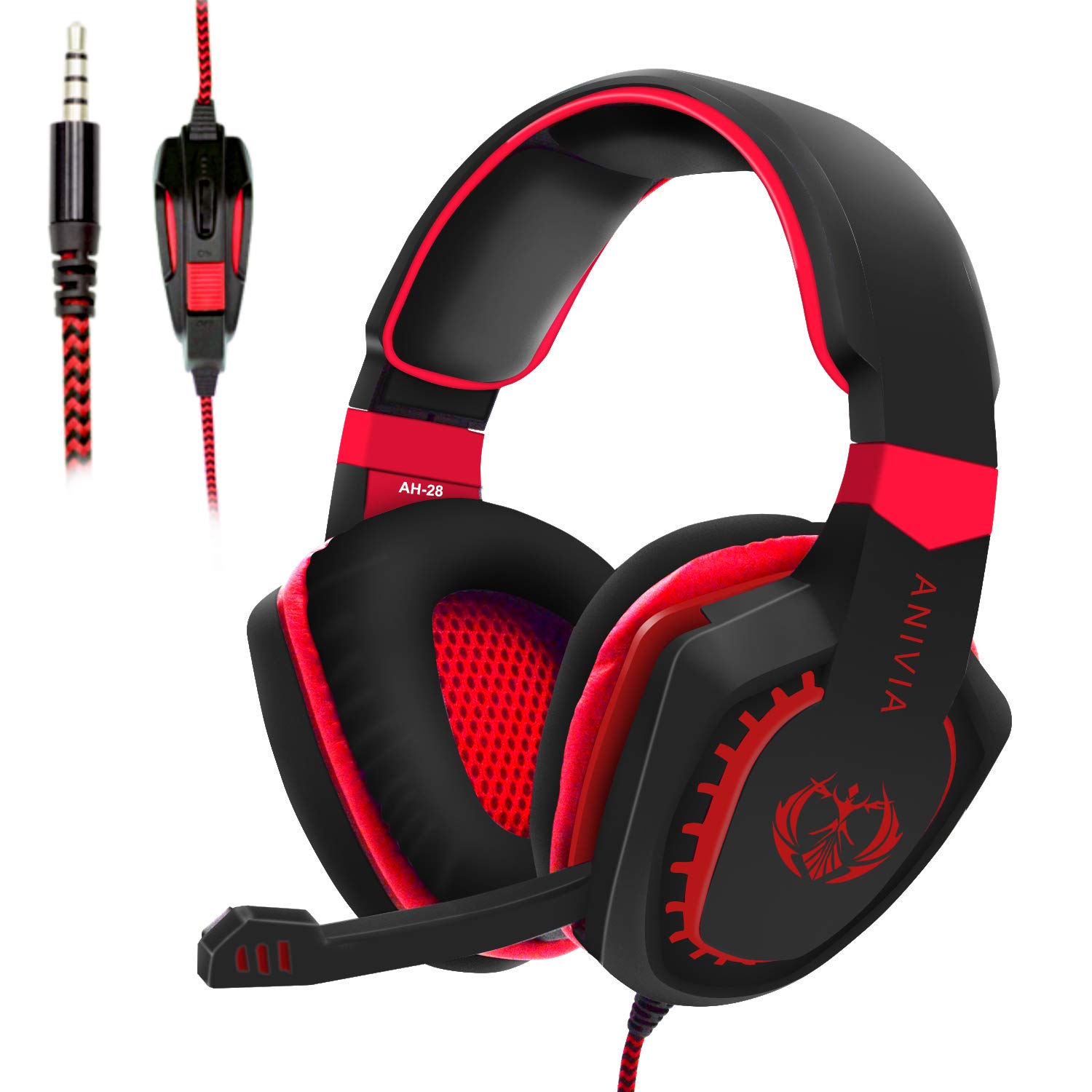 PS5 Gaming Headset with Mic,Stereo Sound Computer Gaming Headset with Microphone,Over-The-Ear Noise Isolating for Xbox One/PS4/PC