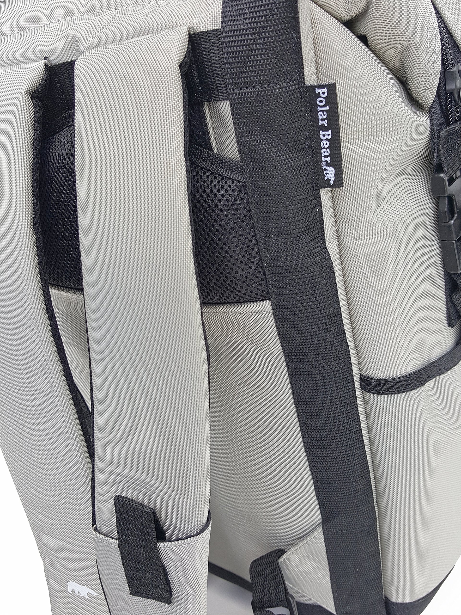 Polar Bear Coolers Back Pack Cooler, Silver, 18 Pack (PB 290)