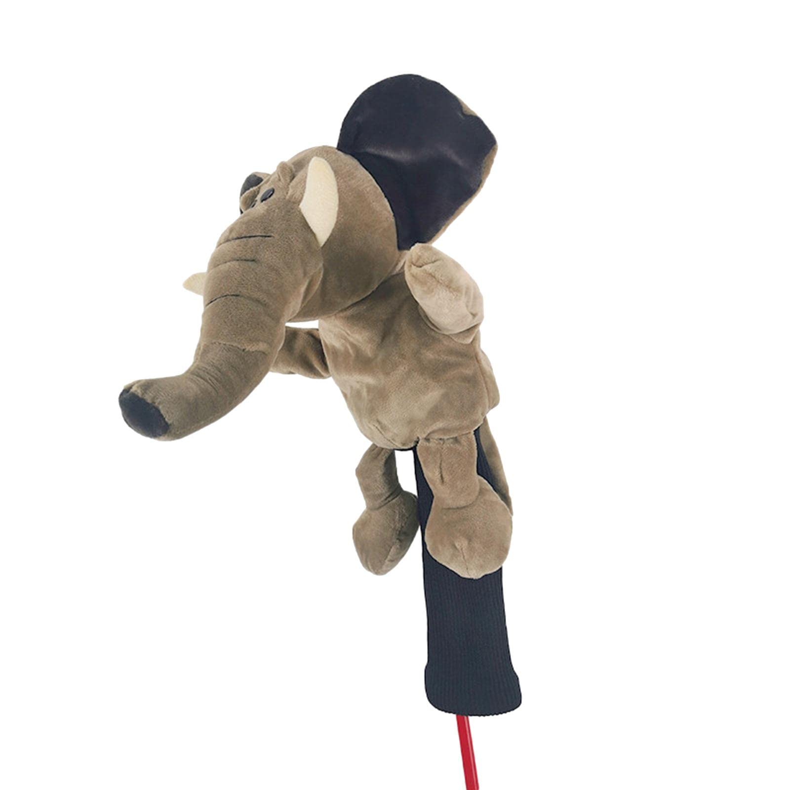 SM SunniMix Soft Plush Golf Club Driver Headcover, Cute Animal Golf Wood Headcovers, Women Men Golfer Gift & Golf Bag Accessories - Elephant