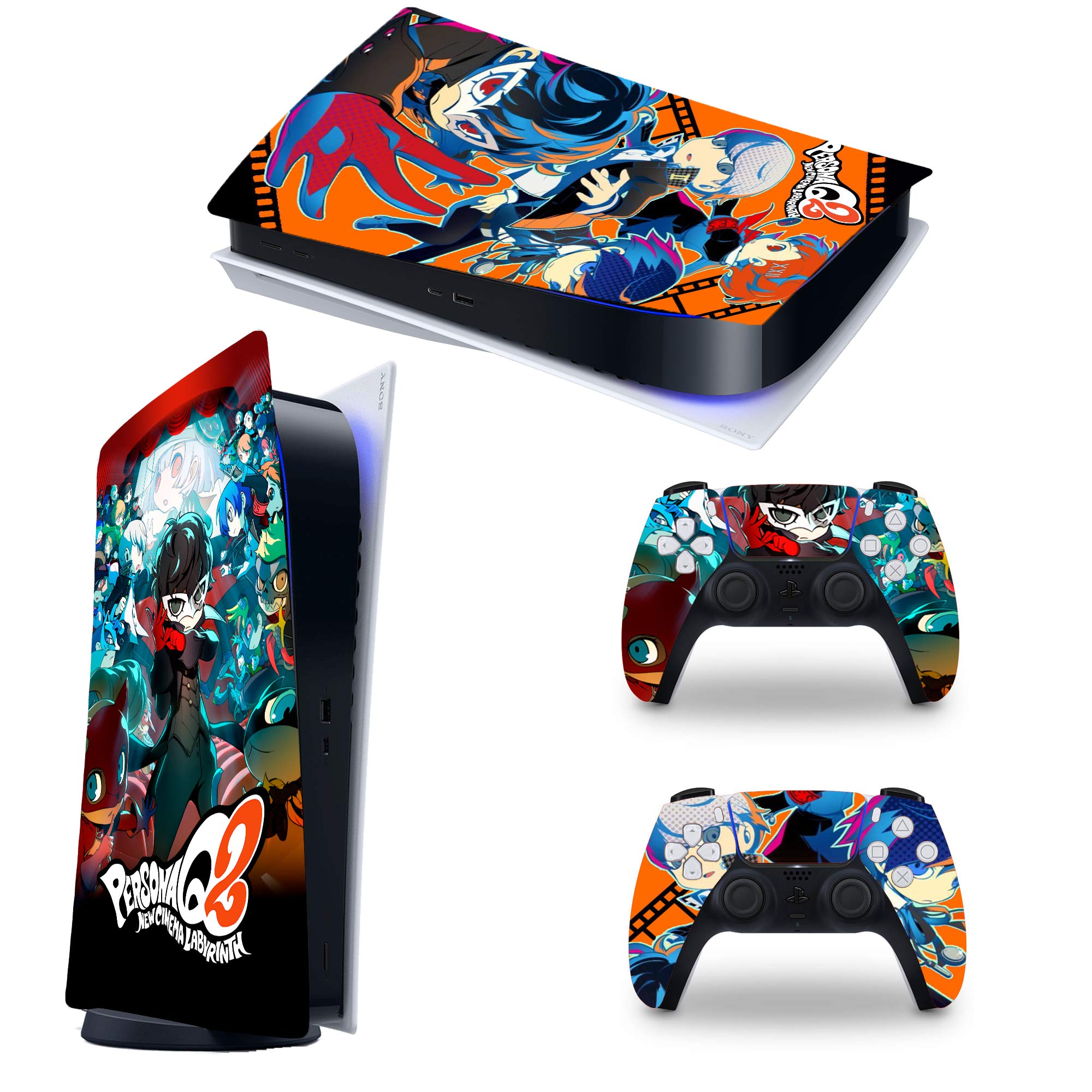 Royal Hunter PS5 Digital Edition Whole Body Vinyl Skin Sticker Decal Cover for Playstation 5 Digital Edition System Console and Controllers