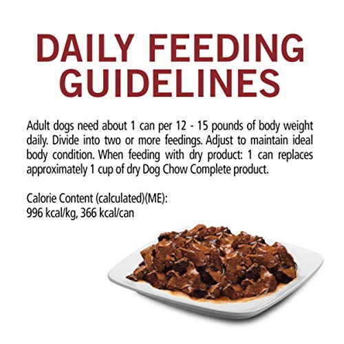 Purina Dog Chow High Protein Gravy Wet Dog Food, High Protein With Real Beef - (12) 13 oz. Cans