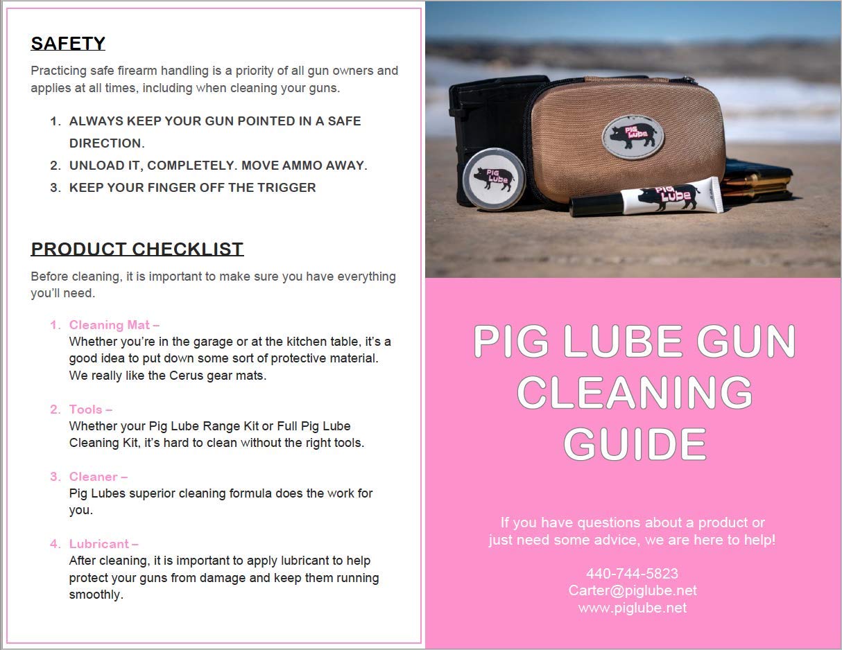 Pig Lube Range Portable Gun Cleaning Kit - All Handgun & Rifle Calibers