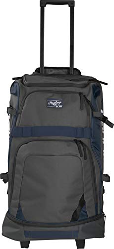 Rawlings | R1801 Wheeled Catcher's Backpack | Baseball & Softball | Navy