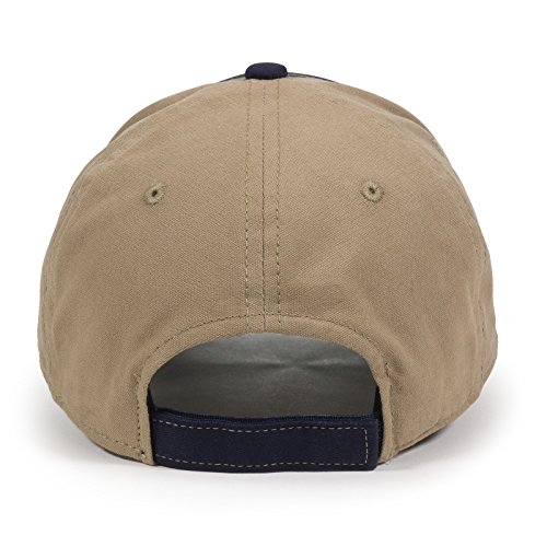 Outdoor Cap Standard American Flag Truck Cap, Navy/Khaki, Adult