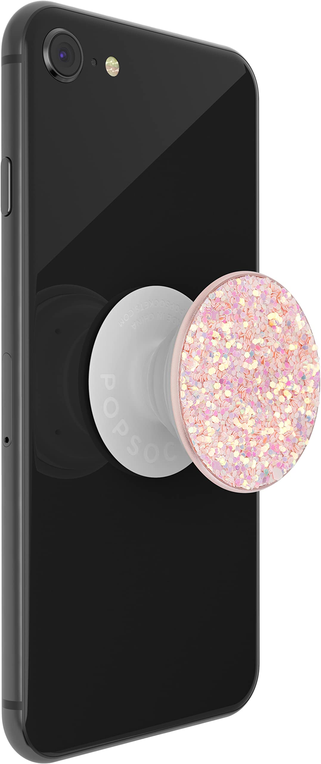 PopSockets Phone Grip with Expanding Kickstand, Glitter PopGrip - Rose