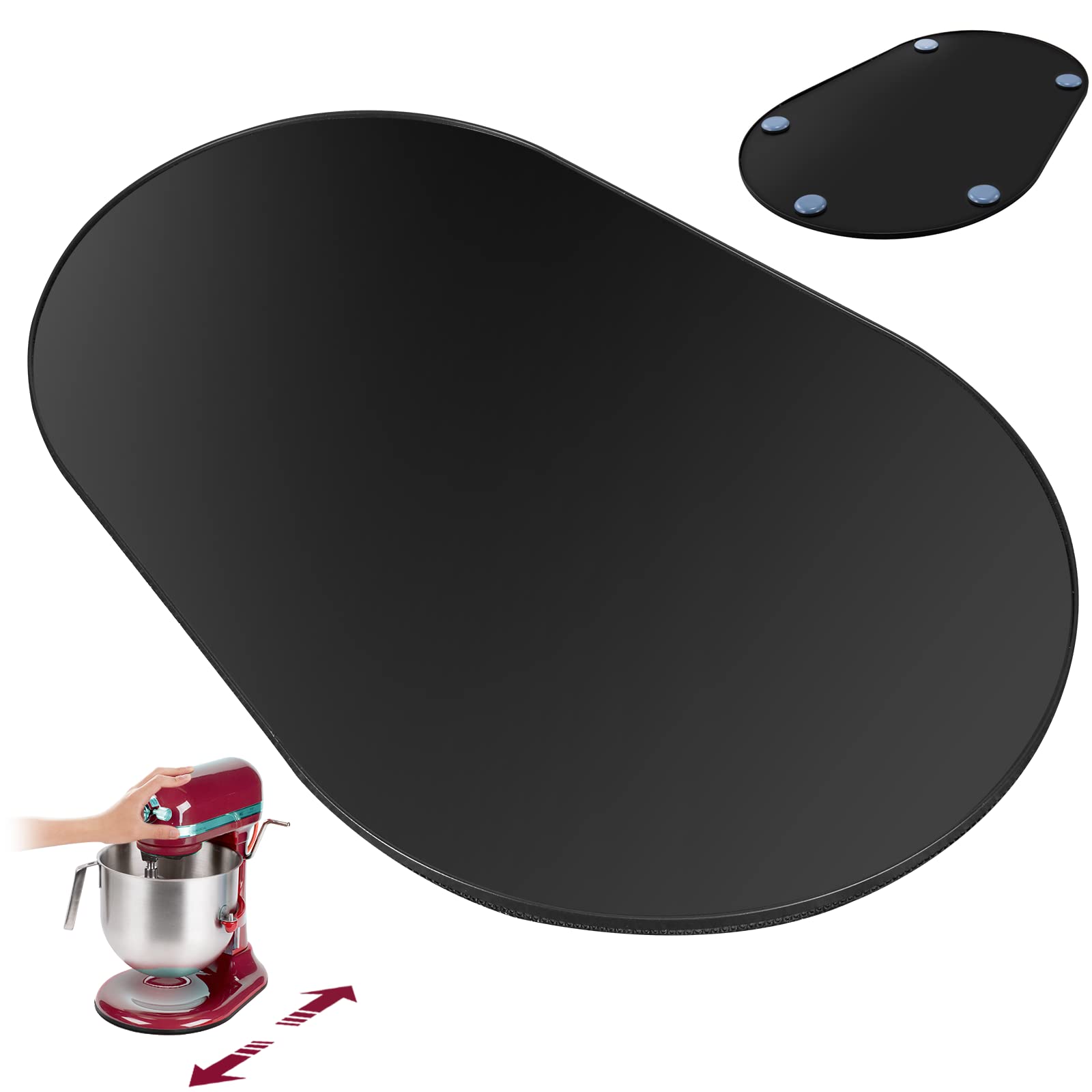 Upgrade Metal Mixer Slider for Kitchenaid 5-8 Qt Bowl Lift Stand Mixer,Sliding Mat Sliding Tray Slide Tray Mixer Mover for Kitchenaid Professional Series