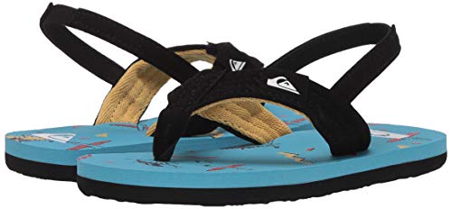 Quiksilver boys Molokai Layback Toddler Sandal, Blue/Blue/Black, 4 Toddler US