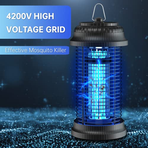 WVV Bug Zapper Outdoor, 1700V Electric Mosquito Zappers Killer,Electronic Light Bulb Lamp for Outdoor and Indoor