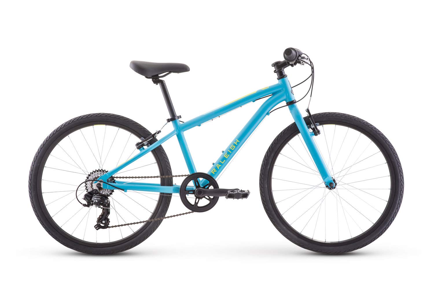 Raleigh Bikes Cadent 24 Kids Flat Bar Road Bike for Boys Youth 8-12 Years Old, Blue