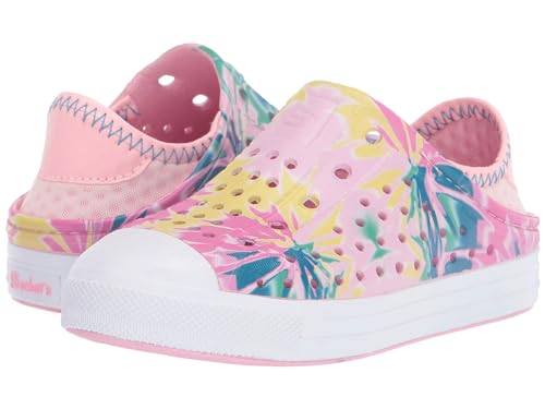 Skechers Girl's Foamies Guzman Steps - Color Hype Water Shoe, Pink/Multi, 9 Toddler