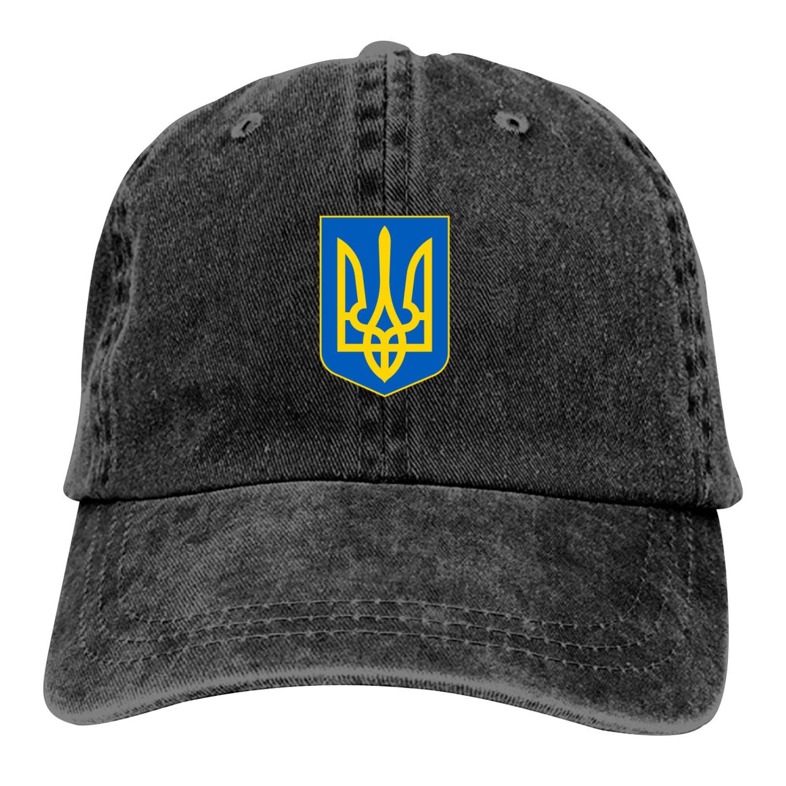 Ukraine Flag Baseball Cap Cowboy Hat Adjustable Washable Retro Hats for Men Women Adult