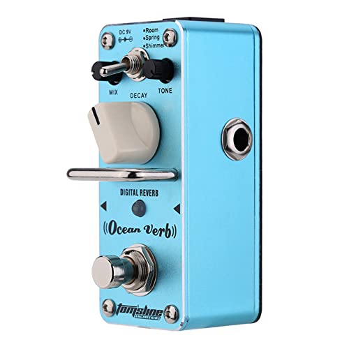 TienClef reverb pedal,Blue,Digital Reverb(AOV-3)