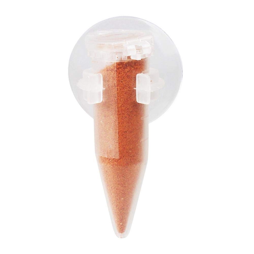 rouroumaoyi Automatic Cone Plastic Feeder Aquarium Tapered Fish Feeding Feeder Funnel Cup Fish Food Feed Tool with Suction Cup 10pcs (Color : White, Size : M)