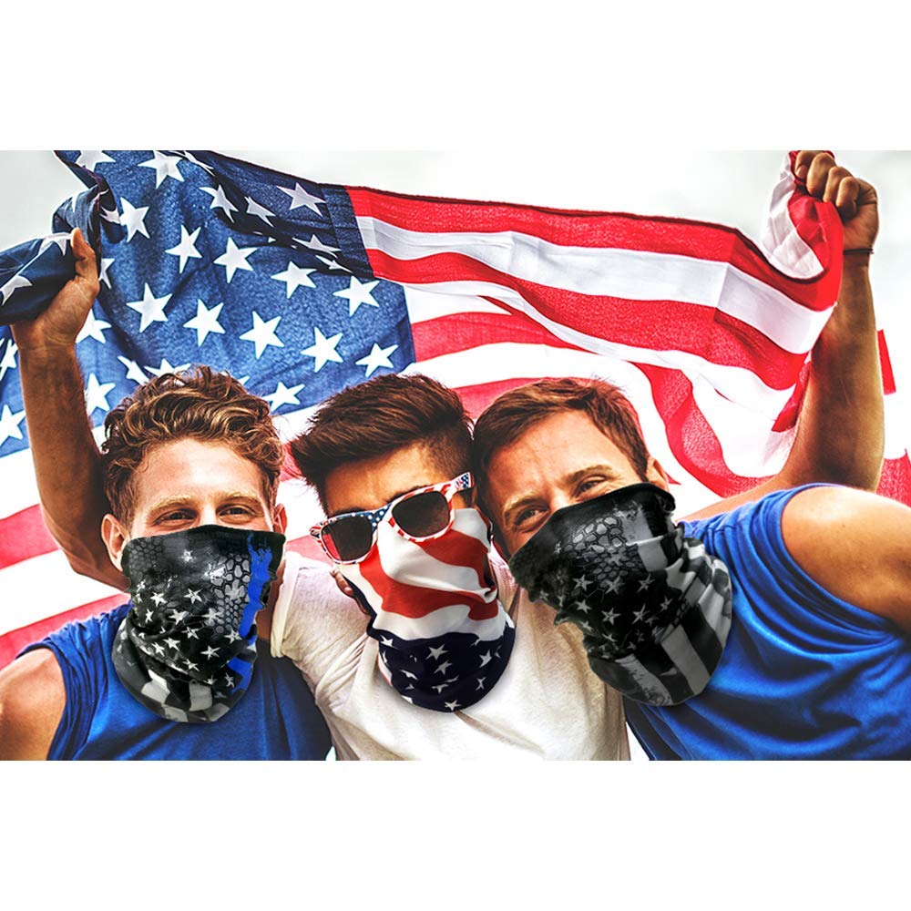 OUYZY Neck Gaiter Face Mask Scarf Cover Sun Bandanas for Men Breathable Fishing