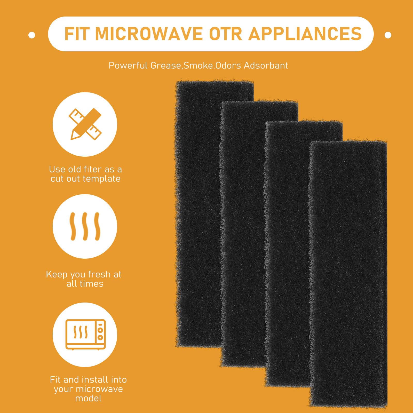 OTRFILTER PureAir Carbon Microwave Air Filter Replacement