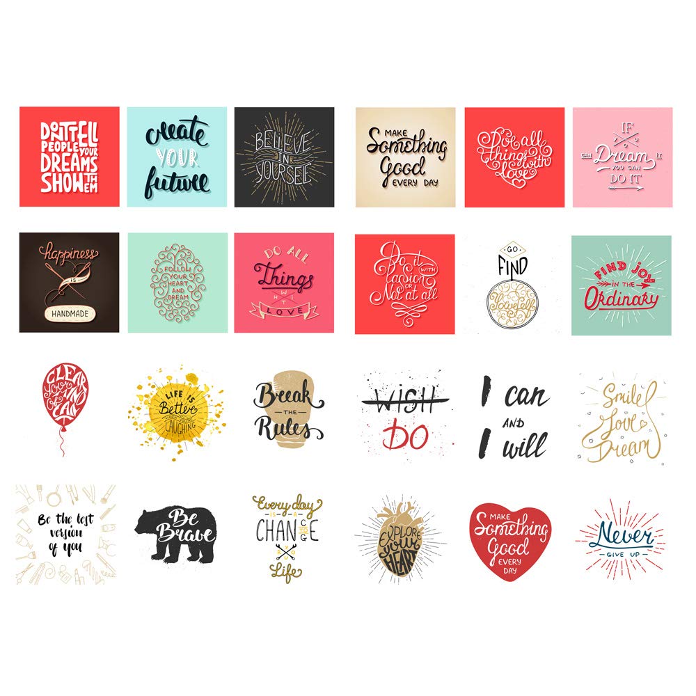 Seasonstorm Colorful Inspirational Words Text Precut Stationery Happy Planner Stickers Scrapbooking Diary Sticky Paper Flakes