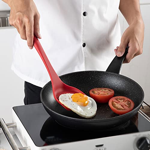 SEWALL Heat Resistant Silicone Cooking Tools Kitchen Utensils Set Baking Pastry Tools Spoon Accessories (Size : Rojo)
