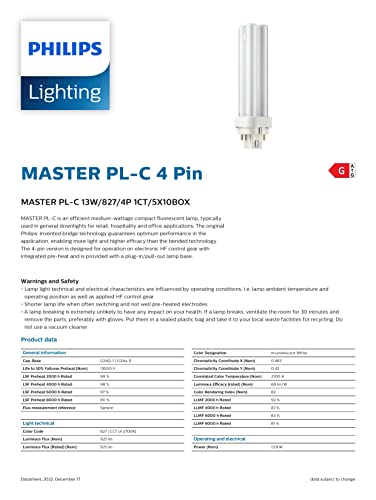 Philips PL-C 13W/827/4P/ALTO (383257) Lamp Bulb Replacement