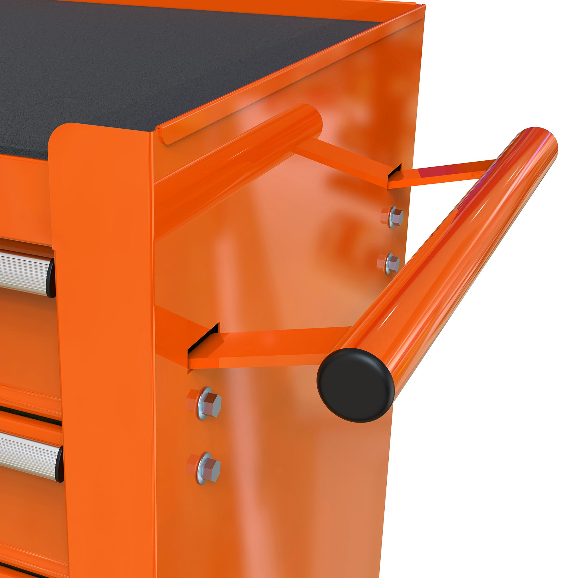 PULLAFUN Tool Chest, 4 Drawers Rolling Tool Storage Cabinet, Multifunctional Tool Cart on Wheels for Garage Workshop Warehouse Repair Shop