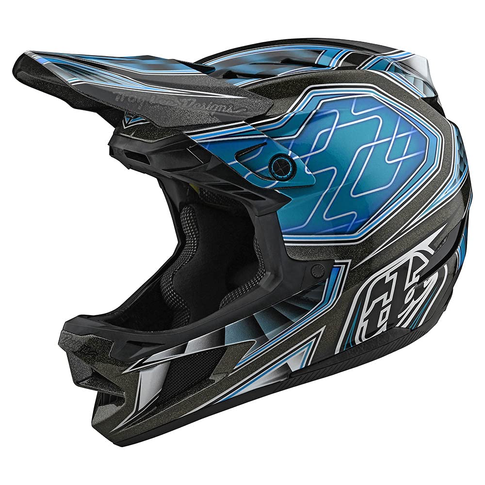 Troy Lee Designs Adult|Downhill|Bicycle|BMX|Full Face D4 Composite Helmet Low Rider W/MIPS (Teal, XL)