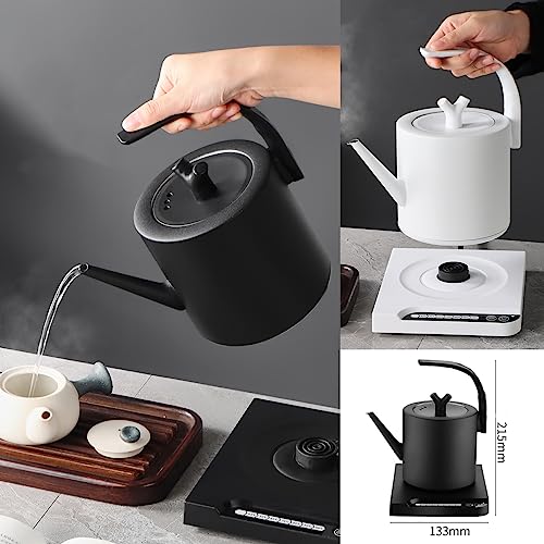 Smart Electric Kettle 1.0L with 7-Temp Control, Tea Maker, 0.5-24h Keep Warm, Stainless Steel Water Boiler, Ultra Fast Boiling Hot Water Kettle for Pour-Over Coffee/Tea/Oatmeal, 1000W,Matte Black