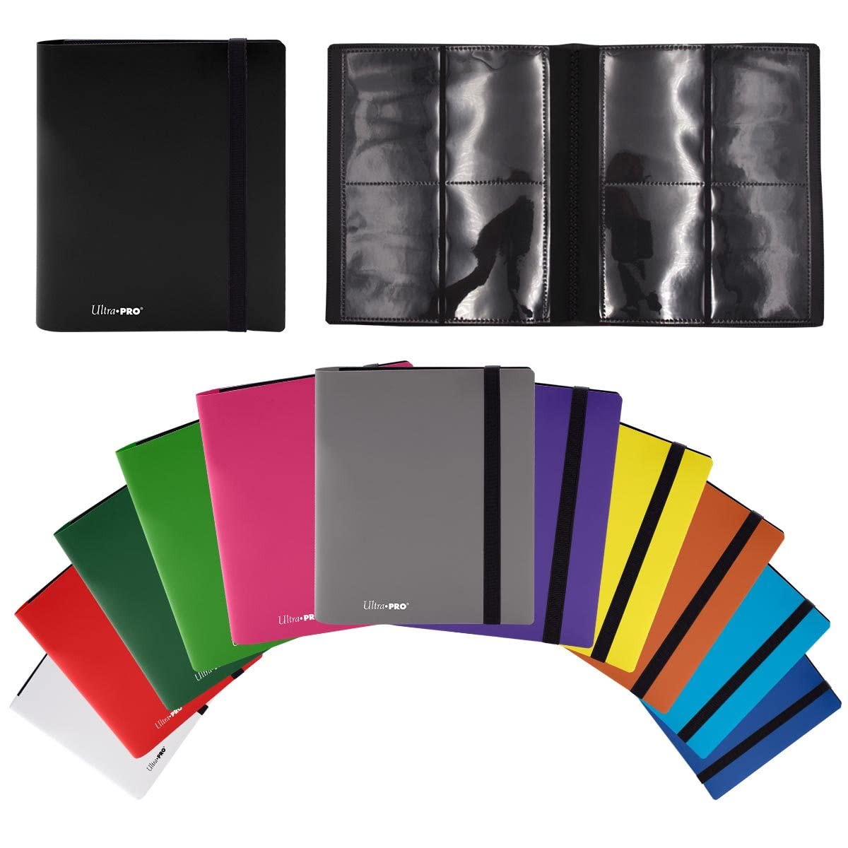 Ultra Pro E-15384 Eclipse 4 Pocket Pro Binder-Hot Pink