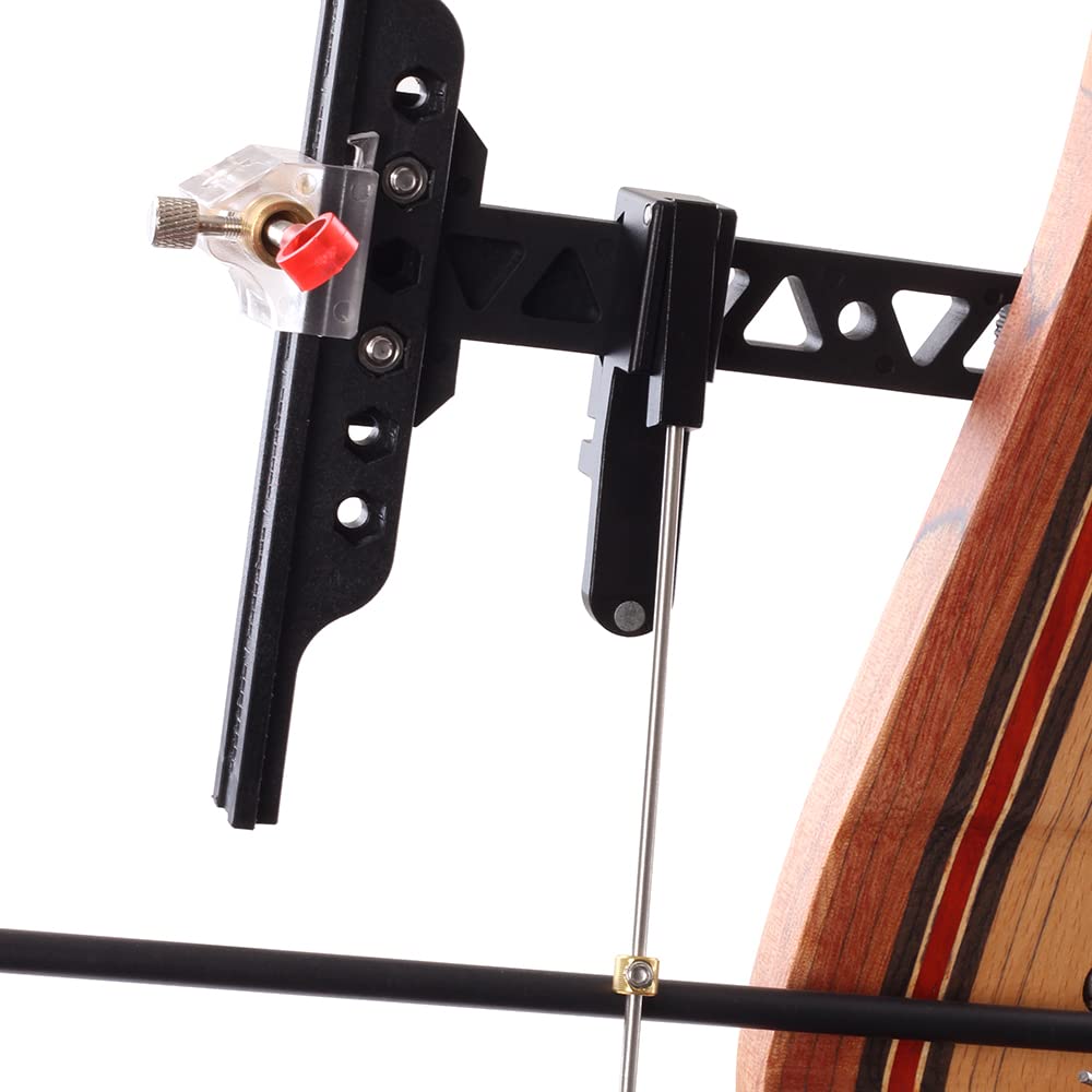 SOPOGER Archery Clicker Magnetic Recurve Bow Clicker Aluminum Bow Sight Clicker Slider Arrow Shooting Signal Bow Accessories for Hunting,Shooting,Competition Black