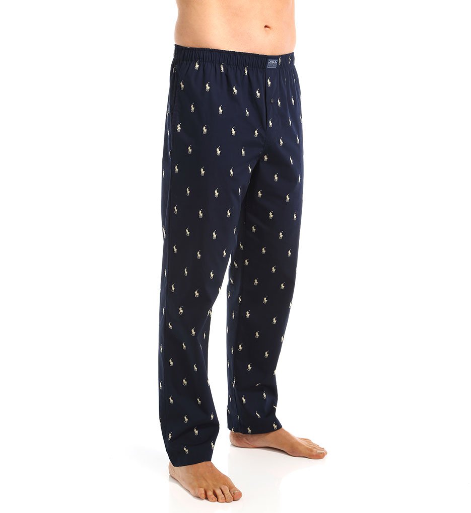 POLO RALPH LAUREN Tall All Over Pony Player Woven Pants Navy/White Polo Player 2XLT