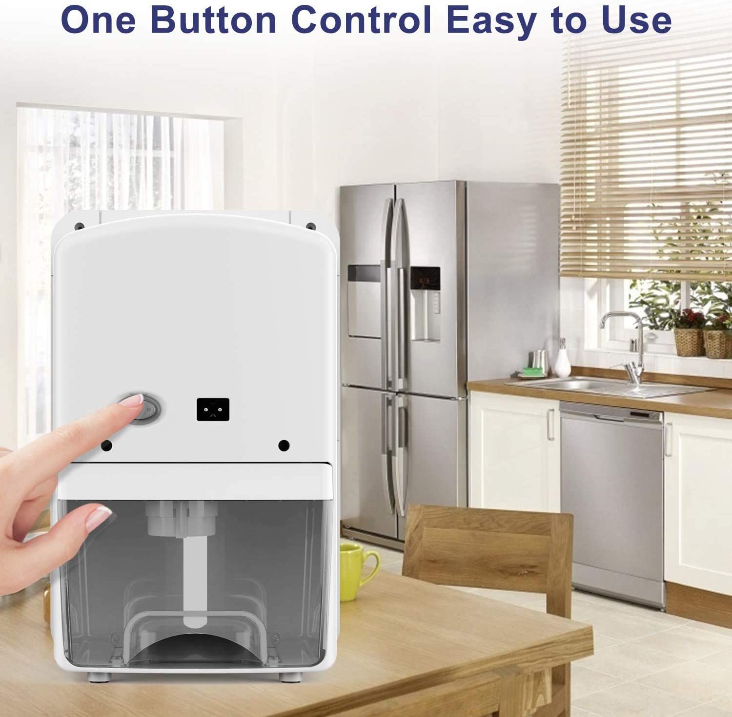 SEAVON Dehumidifiers for home, 2800 Cubic Feet (269 sq. ft) Dehumidifiers with 1500ml capacity for Basements, Bathroom, Bedroom, RV, Wardrobe, Auto Shut Off
