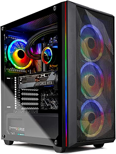 Skytech Gaming Chronos Gaming PC Desktop β AMD Ryzen 7 5800X 3.8 GHz, RTX 3080, 1TB NVME Gen4 SSD, 16G DDR4 3200, 850W Gold PSU, 360mm AIO, AC Wi-Fi, Windows 10 Home 64-bit