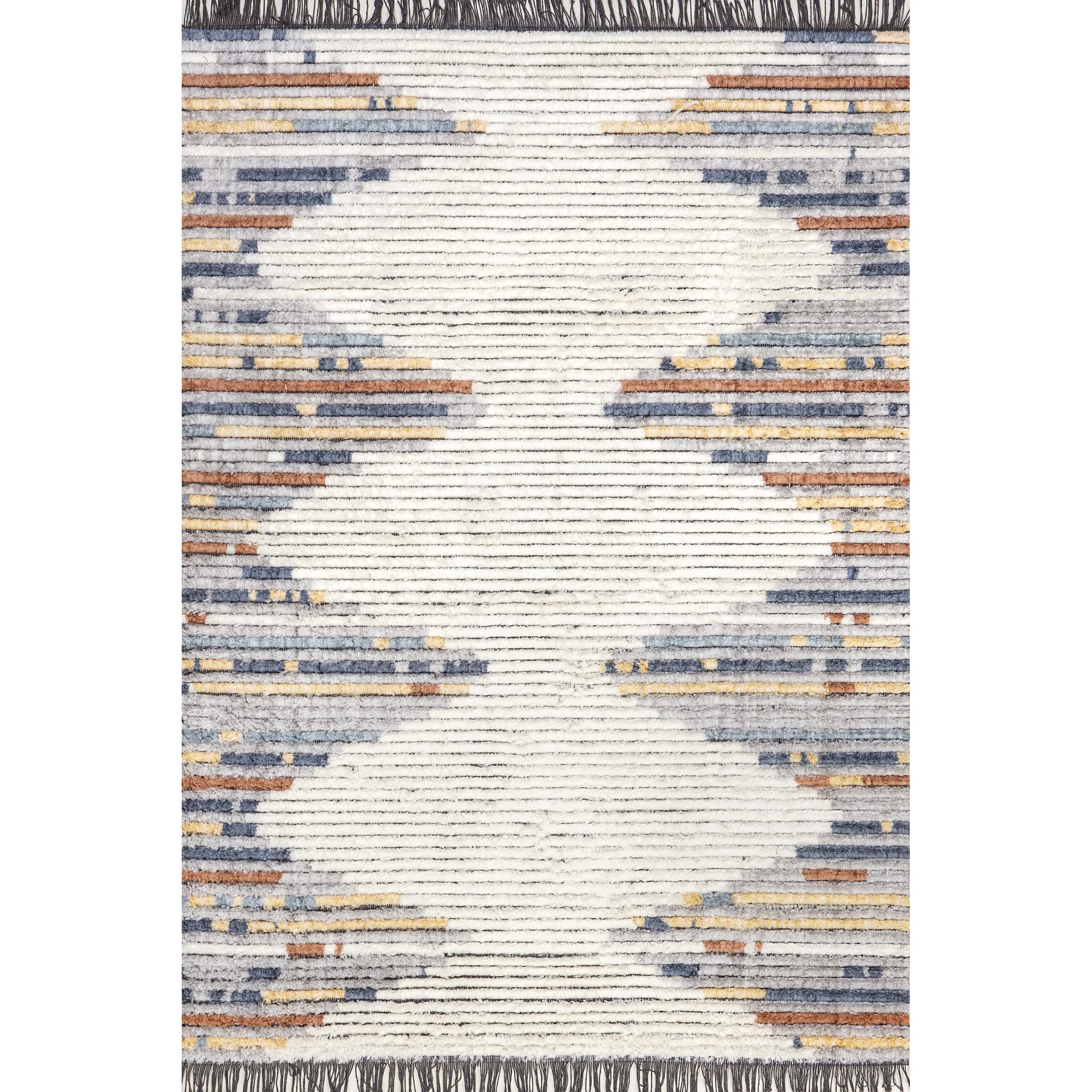nuLOOM Morgan Contemporary Shag Fringe Area Rug, 5x8, Multi