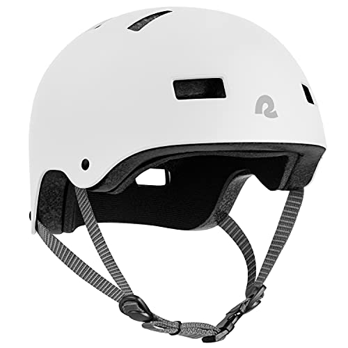 Retrospec cm-1 Bicycle/Skateboard Helmet for Adult Commuter, Bike, Skate , Matte White, 59-63cm / Large