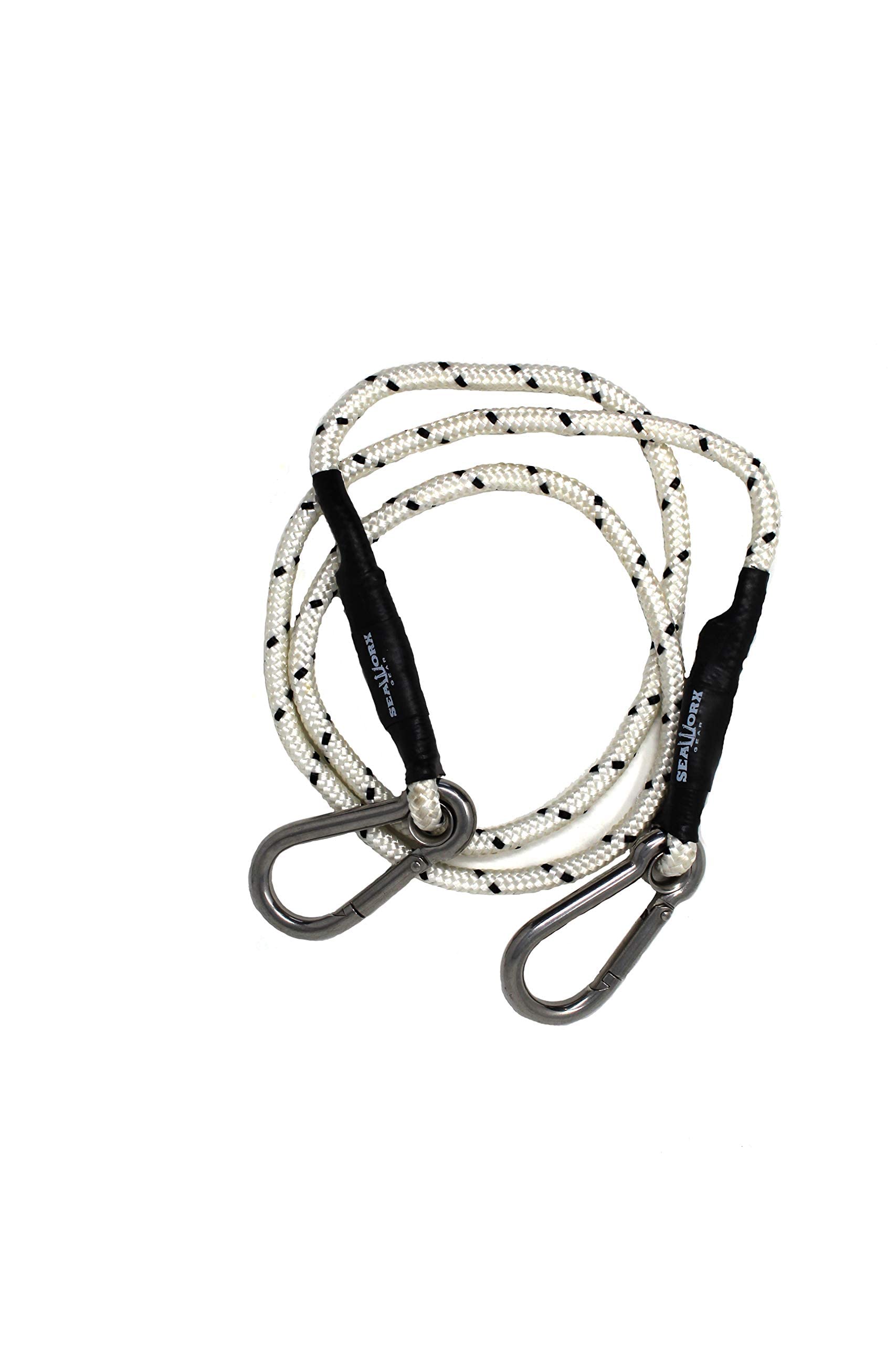 Seaworx 4 FT Nylon Rope Trolling Safety Leash Heavy Duty Kayak Paddle Fishing Rod Holder