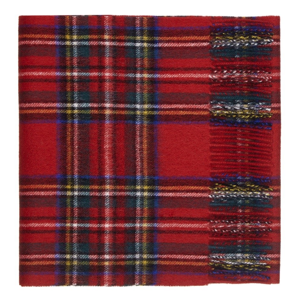 Oxfords Cashmere 100% Lambswool Tartan Scarf by Shepherds Land, Royal Stewart-One Size