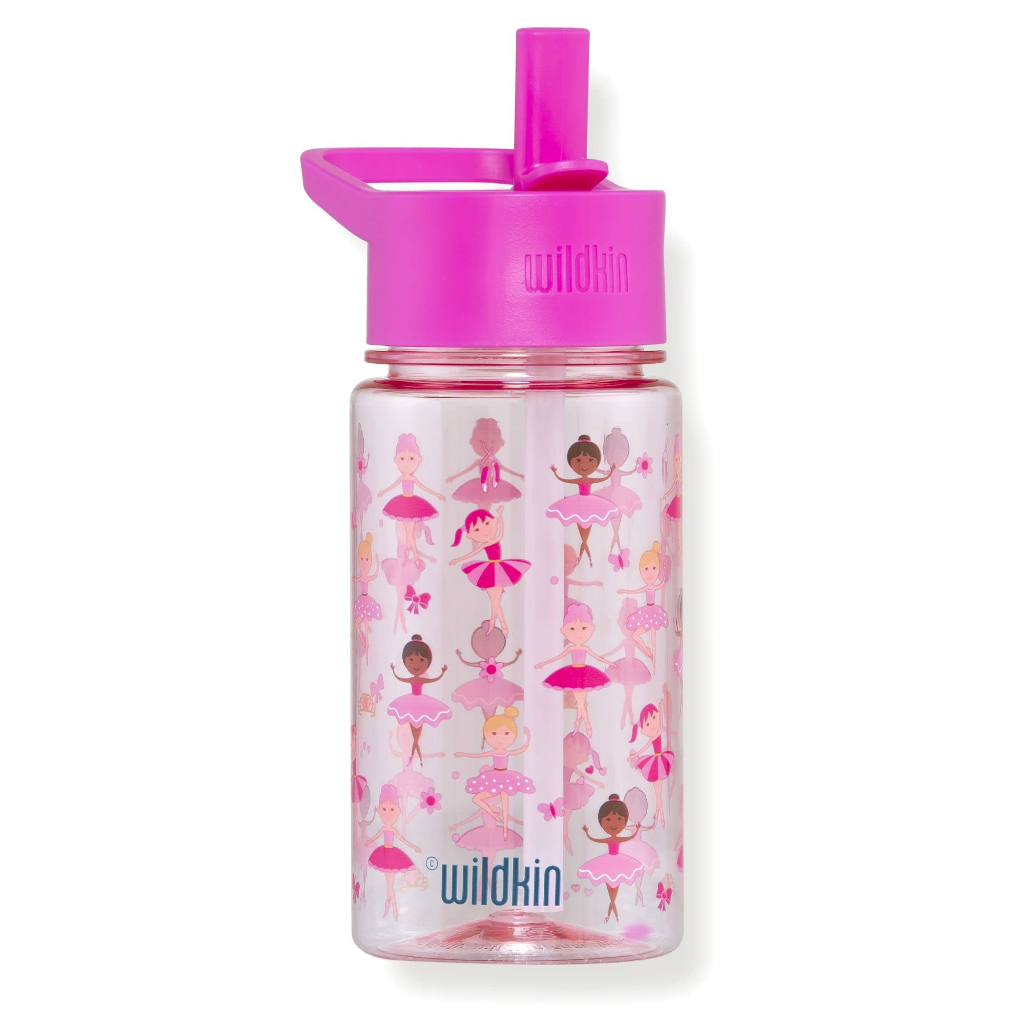 Wildkin 12 Inch Backpack and Lunch Box Bag Bundle with 16 Ounce Reusable Water Bottle (Ballerina)