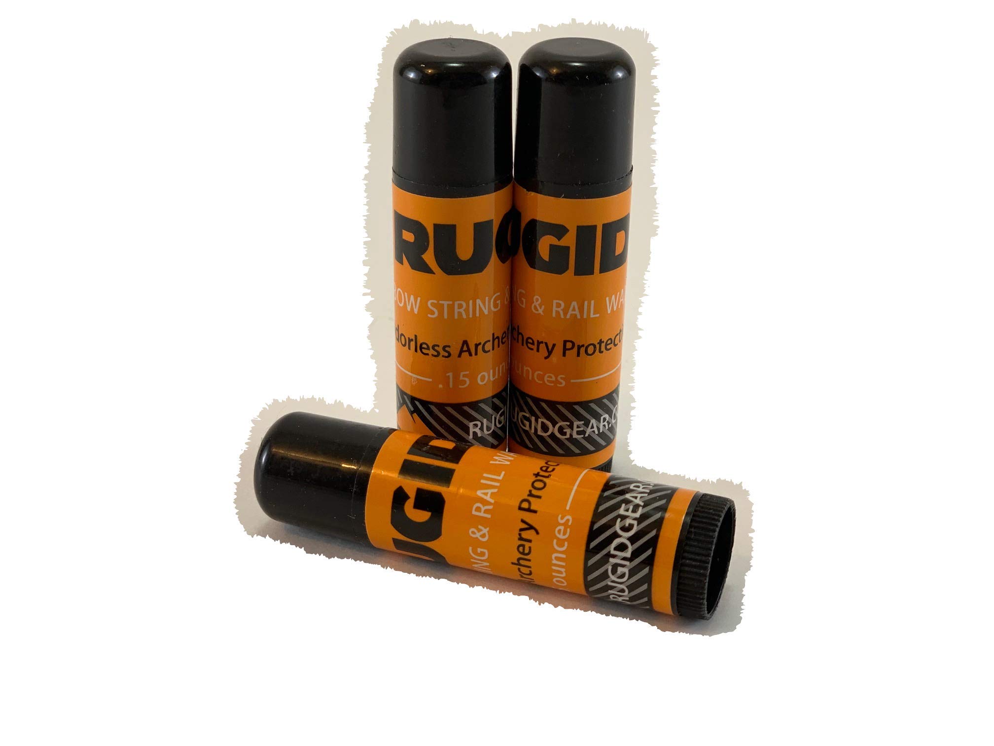 RUGID Compound, Recurve, Traditional Bow String and Crossbow Rail Wax, Lubricant & Conditioner - Cold Weather, Odorless Formula - 3-Pack .15 Ounce Tubes