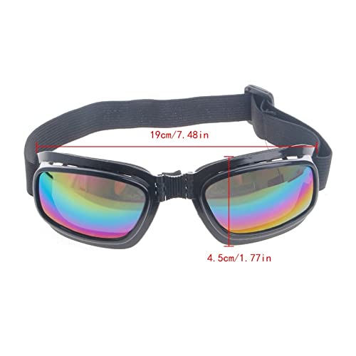 Snowboard Goggles Foldable Safety Goggles Ski Snowboard Motorcycle Eyewear Glasses Eye Protection 2021 New Ski Goggles (Color : A)