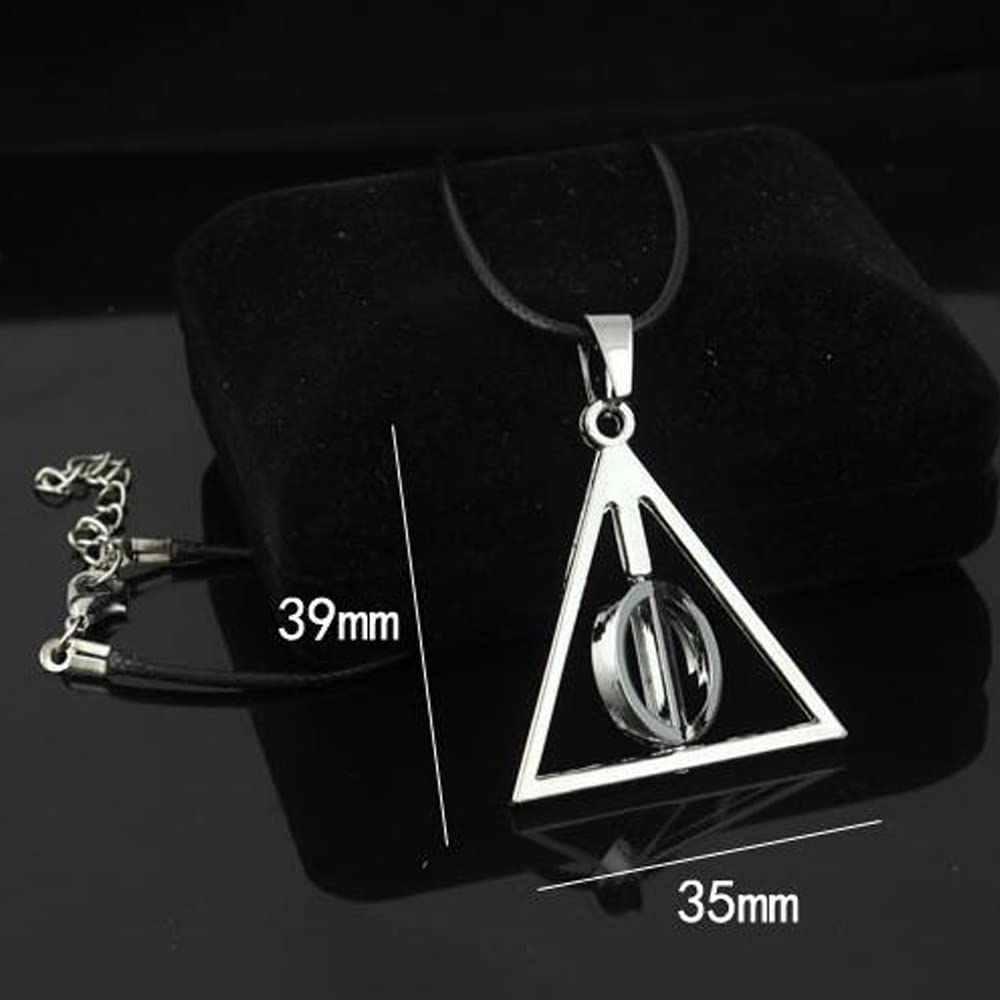 UTTER Potter Jewelry Deathly Hallows Pendant Necklace for Women Men and kids
