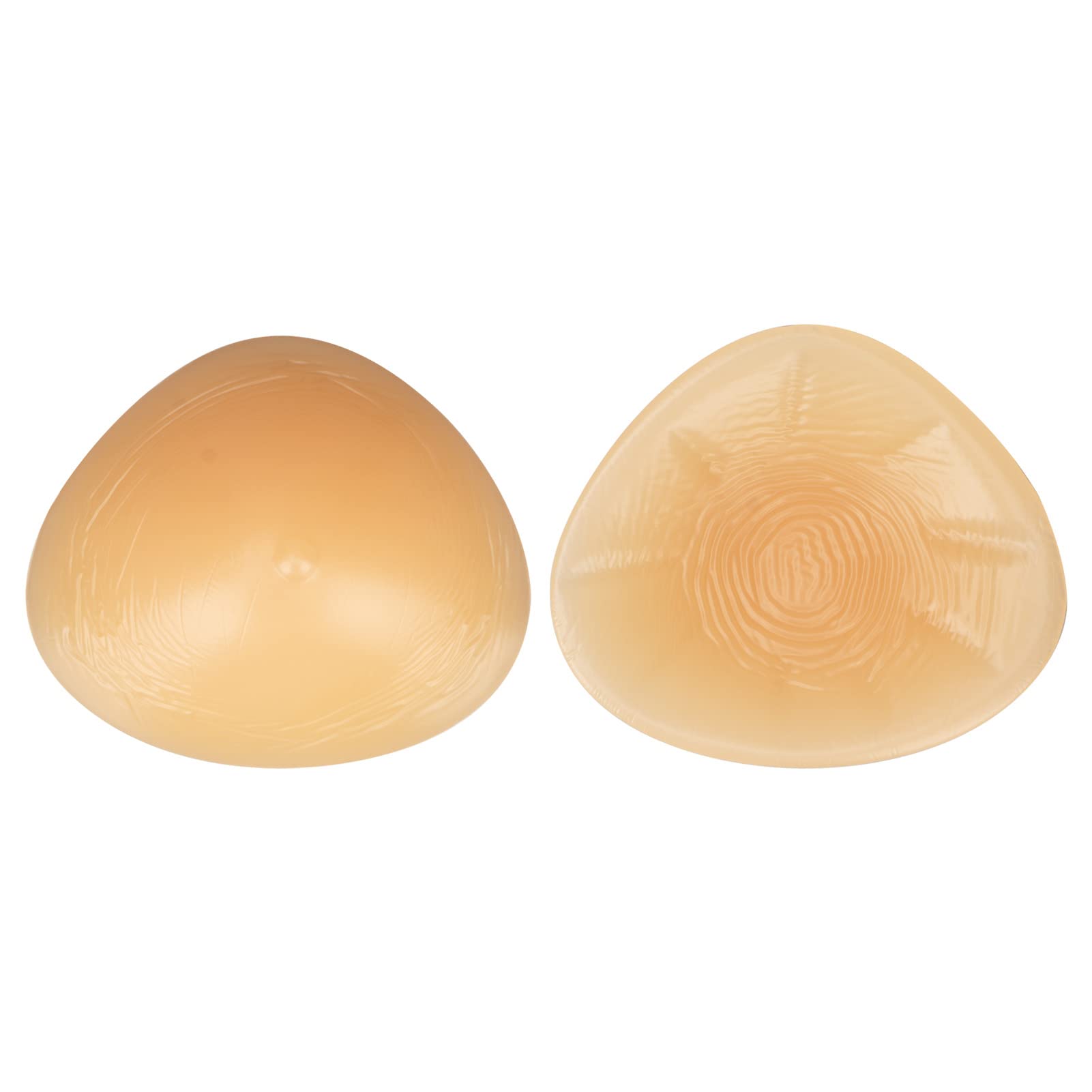 Prosthetic Breast,Mastectomy Bra Inserts Bra Pad Inserts Soft Silicone Triangular Shaped Concave Bottom Prosthetic Breast for Post Mastectomy (Model 2)