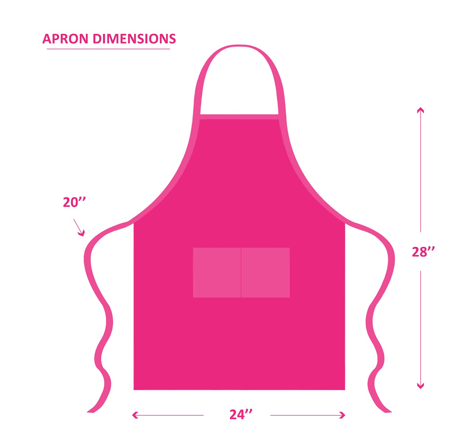 XEEYAYA 9 Pack Pink Apron for Women Adult Girls Ladies with Pockets - Bib Kitchen Aprons Bulk for Cooking Painting BBQ Grilling Baking (9 Pack, Pink)