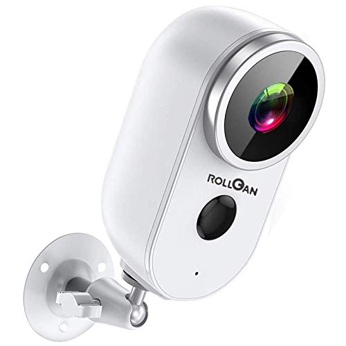 Security Camera Wireless Outdoor, 1080P HD Rechargeable Battery Powered Home Security Cam Smart Surveillance WiFi Camera with IP65 Waterproof, Night Vision, Motion Detection, 2-Way Audio, SD Storage